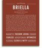 Briella | Name Art Print – Name Stories