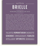 Brielle | Name Art Print – Name Stories