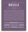 Brielle | Name Art Print – Name Stories