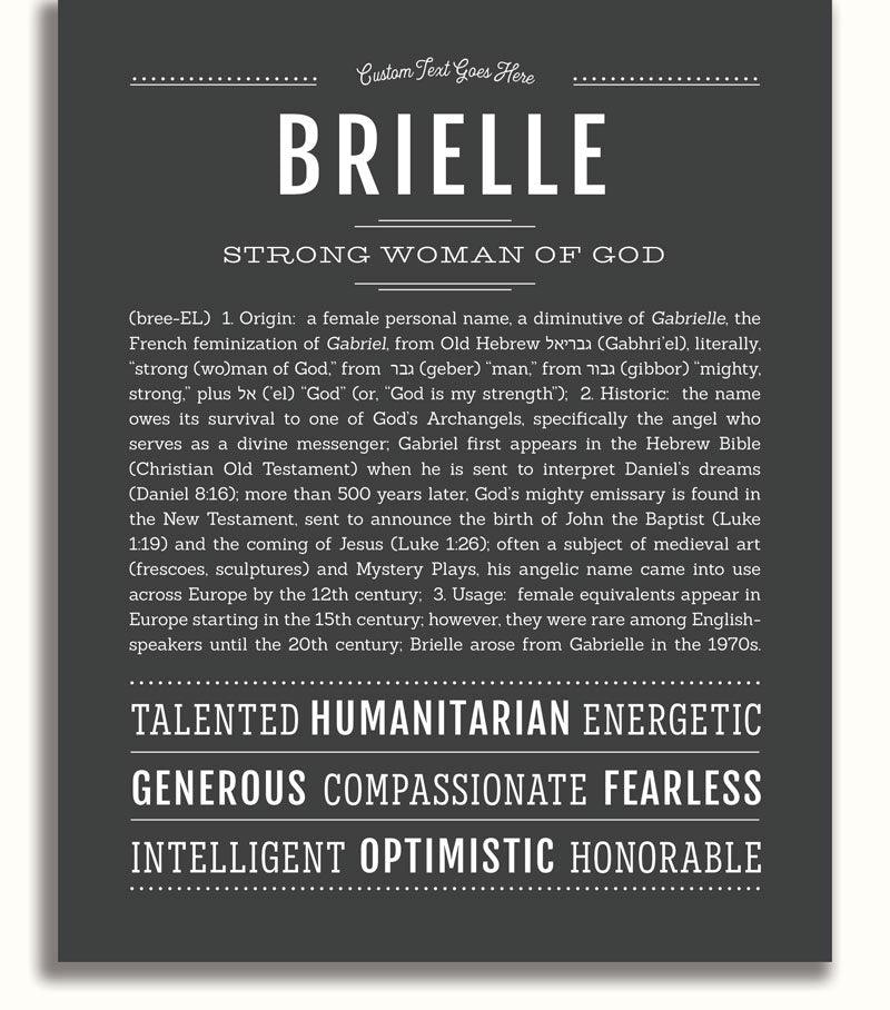 Brielle | Name Art Print – Name Stories