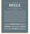 Brielle | Name Art Print – Name Stories