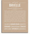 Brielle | Name Art Print – Name Stories