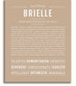 Brielle | Name Art Print – Name Stories
