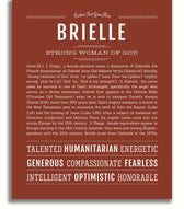 Brielle | Name Art Print – Name Stories