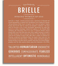 Brielle | Name Art Print – Name Stories