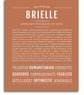 Brielle | Name Art Print – Name Stories