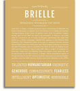Brielle | Name Art Print – Name Stories