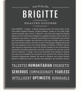 Brigitte | Name Art Print – Name Stories