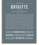 Brigitte | Name Art Print – Name Stories
