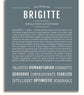 Brigitte Personalized Name Meaning Art Prints – Name Stories