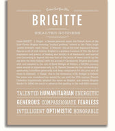 Brigitte | Name Art Print – Name Stories