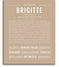 Brigitte | Name Art Print – Name Stories