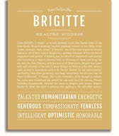 Brigitte | Name Art Print – Name Stories