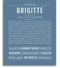 Brigitte | Name Art Print – Name Stories
