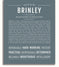 Brinley | Name Art Print – Name Stories