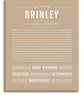 Brinley | Name Art Print – Name Stories