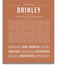 Brinley | Name Art Print – Name Stories