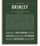 Brinley | Name Art Print – Name Stories