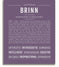 Brinn | Name Art Print – Name Stories