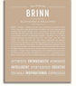 Brinn | Name Art Print – Name Stories