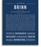 Brinn | Name Art Print – Name Stories