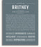Britney | Name Art Print – Name Stories