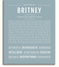 Britney | Name Art Print – Name Stories