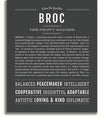 Broc | Name Art Print - Personalized Custom Gifts – Name Stories