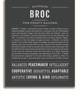 Broc | Name Art Print – Name Stories