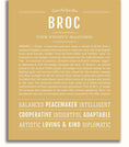 Broc | Name Art Print - Personalized Custom Gifts – Name Stories