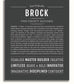 Brock Personalized Name Meaning Art Prints – Name Stories