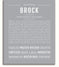 Brock | Name Art Print - Personalized Custom Gifts – Name Stories