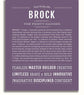 Brock | Name Art Print – Name Stories