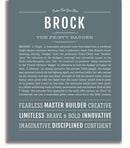 Brock | Name Art Print – Name Stories