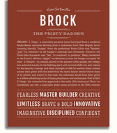 Brock | Name Art Print – Name Stories