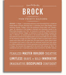 Brock | Name Art Print – Name Stories