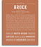 Brock | Name Art Print - Personalized Custom Gifts – Name Stories