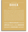 Brock | Name Art Print – Name Stories