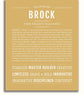 Brock | Name Art Print - Personalized Custom Gifts – Name Stories