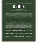 Brock | Name Art Print – Name Stories