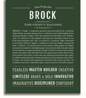Brock | Name Art Print – Name Stories