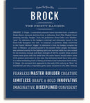 Brock | Name Art Print – Name Stories