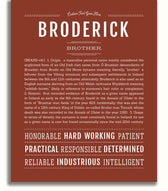 Broderick | Name Art Print – Name Stories