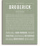 Broderick | Name Art Print – Name Stories