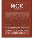 Brodie | Name Art Print – Name Stories