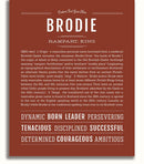 Brodie | Name Art Print – Name Stories