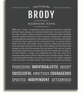 Brody | Name Art Print – Name Stories