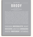 Brody | Name Art Print – Name Stories