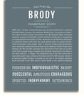Brody | Name Art Print – Name Stories