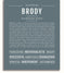 Brody | Name Art Print – Name Stories